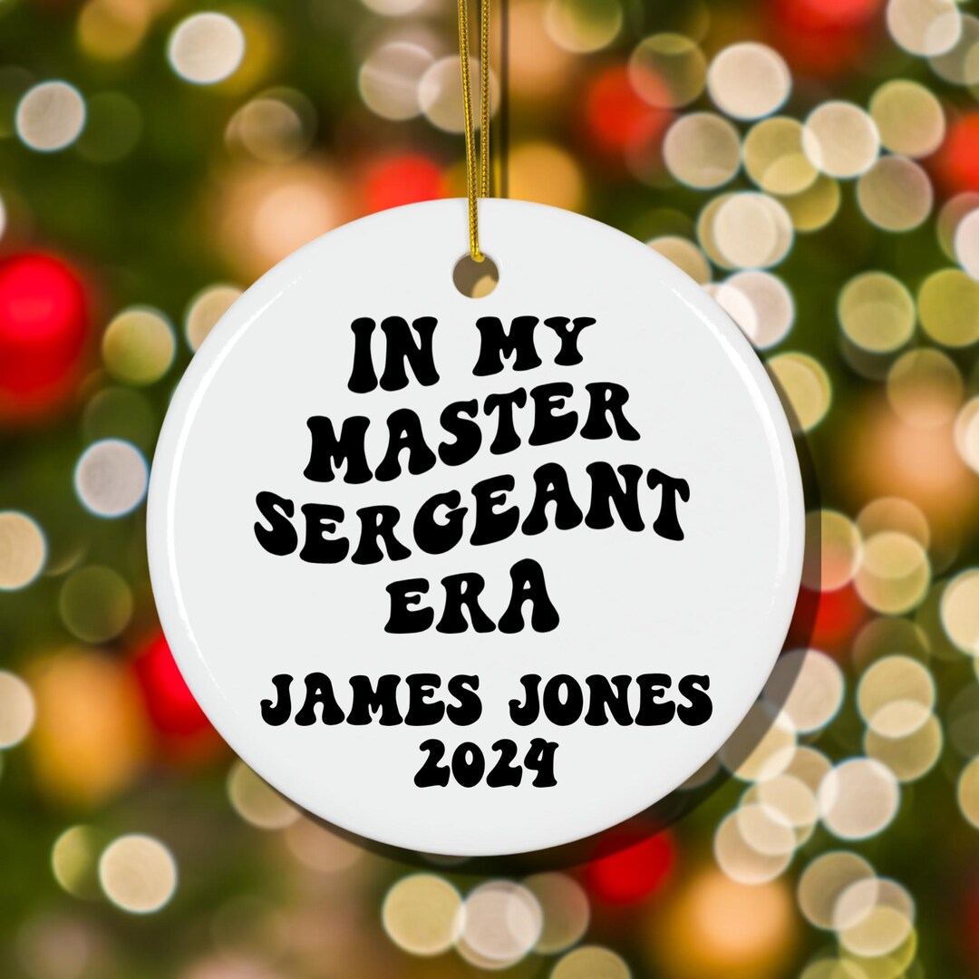 US Air Force Master Sergeant Promotion Ornament Gift for Him Custom ...