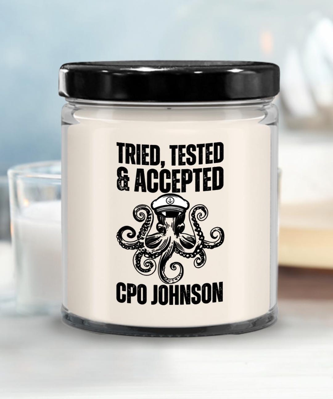 US Navy Chief Petty Officer Promotion Candle Gift for Him Her US CPO ...