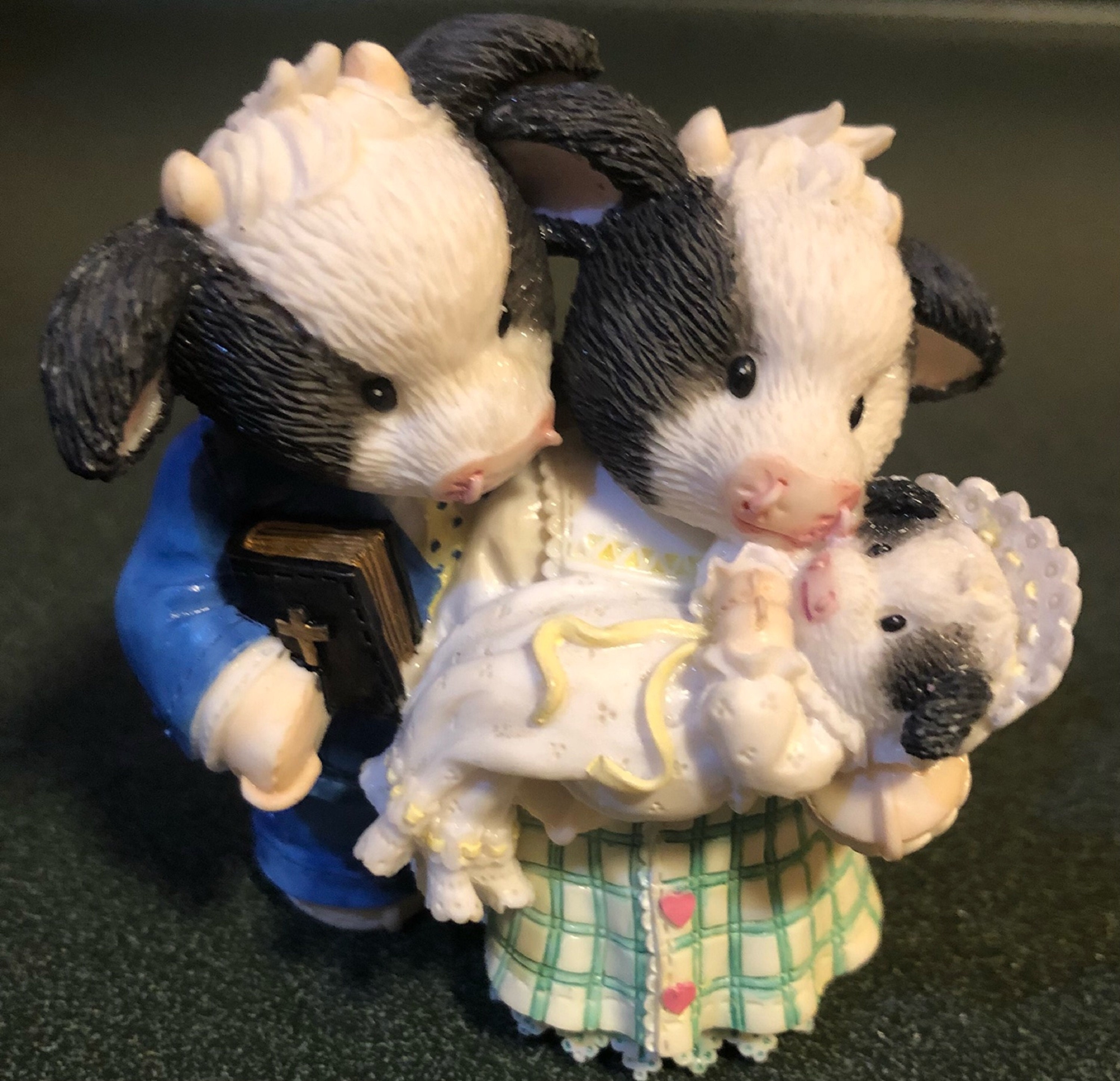 Mary's Moo Moos Collectible Cow Figurines " Bless Moo" Vintage 1998 ...