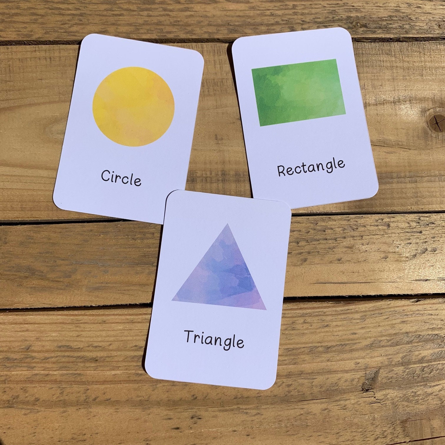 Printable 2D Shape Flashcards Flashcards for Kids Digital - Etsy UK
