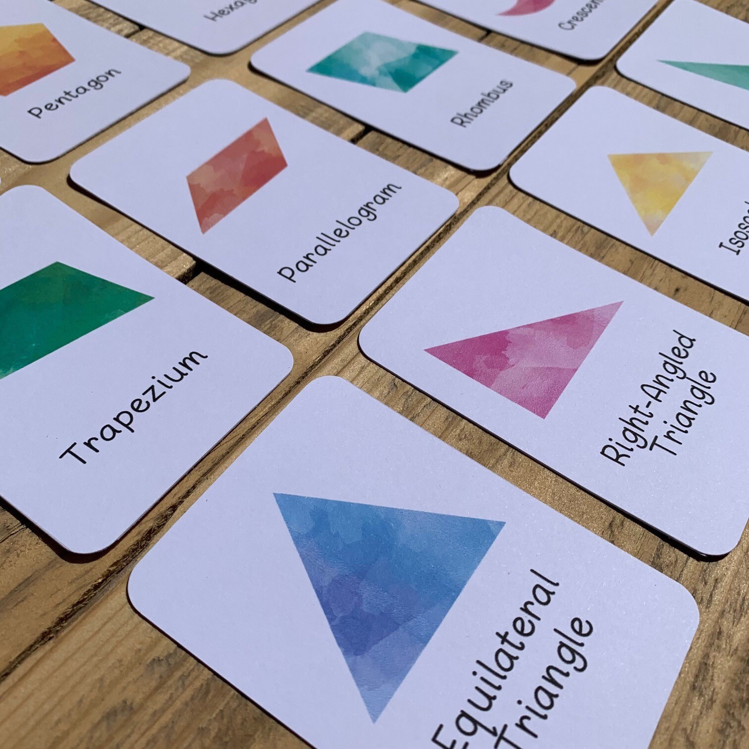 Printable 2D Shape Flashcards Flashcards for Kids Digital - Etsy UK