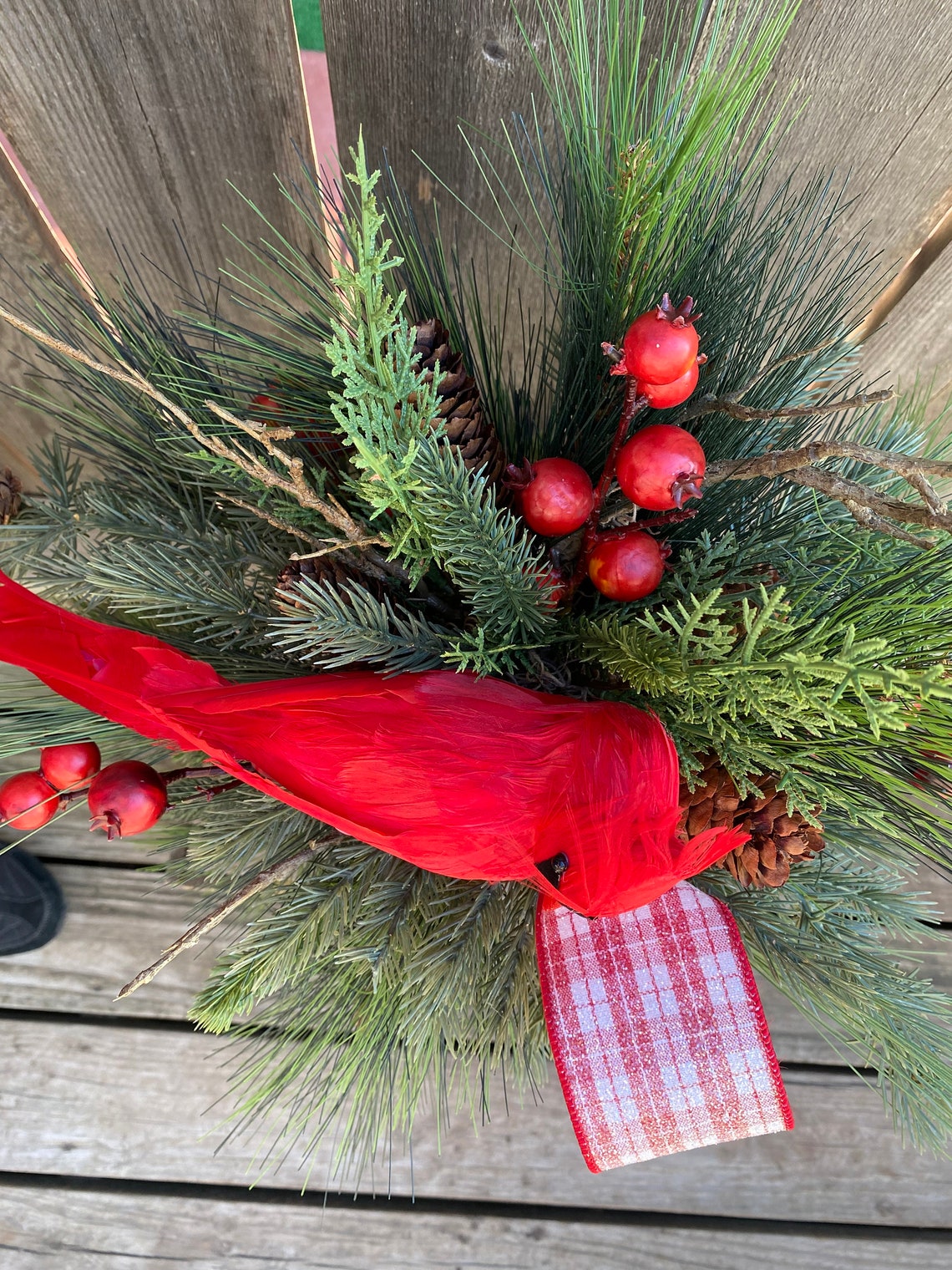 Cardinal Candlestick Arrangement Candlestick Arrangement - Etsy