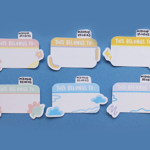 Aesthetic School Labels - Etsy