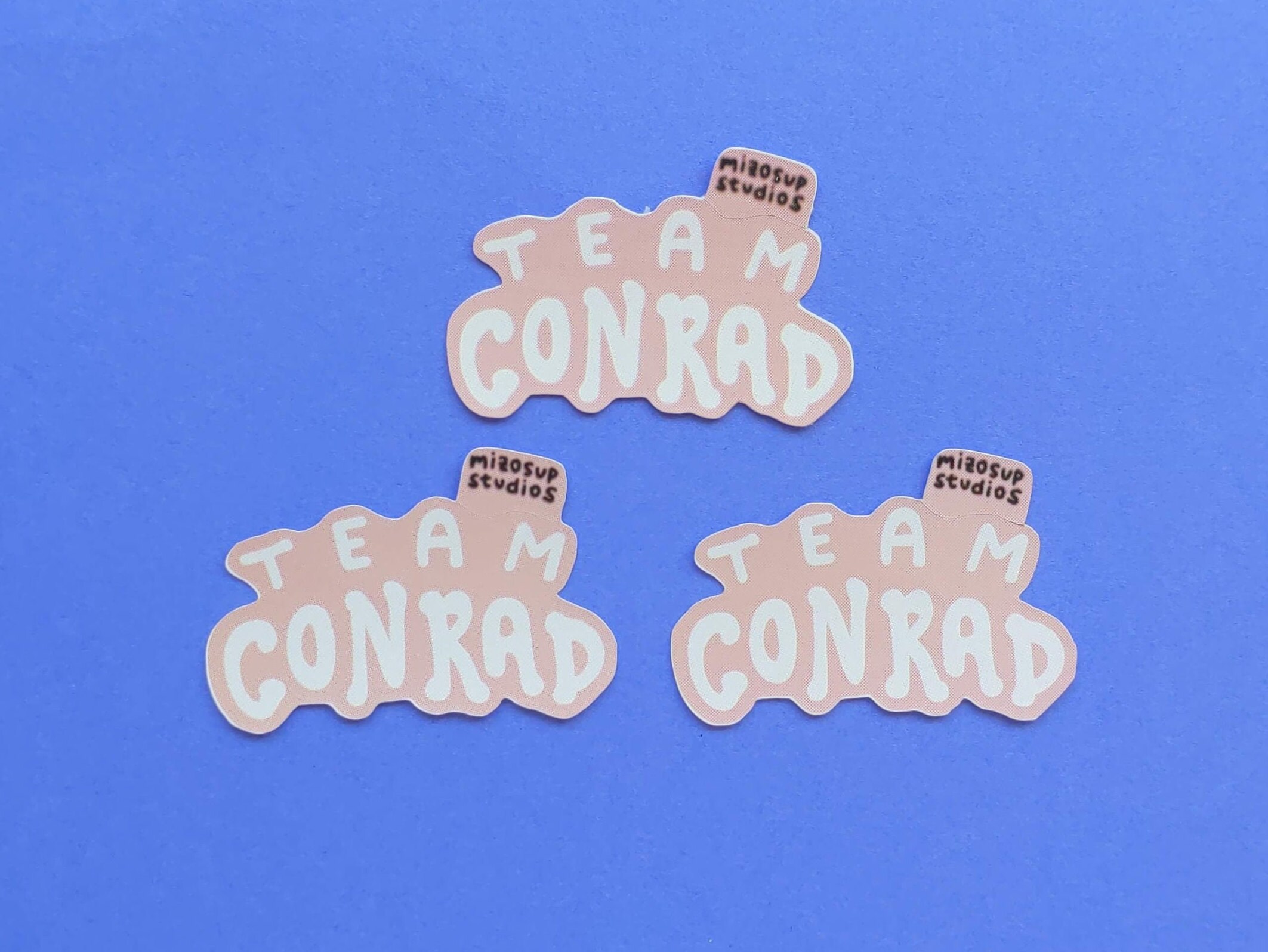 Team Conrad pastel Sticker Pack 3 Pcs / Danish Pastel / - Etsy