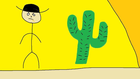 Stickman Vs Cactus | Etsy