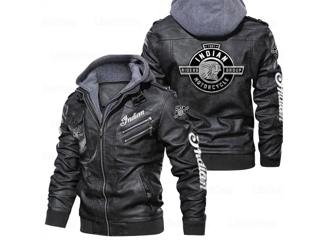 Indian Leather Jacket Indian Riding Jacket Indian Motorcycle Jacket ...