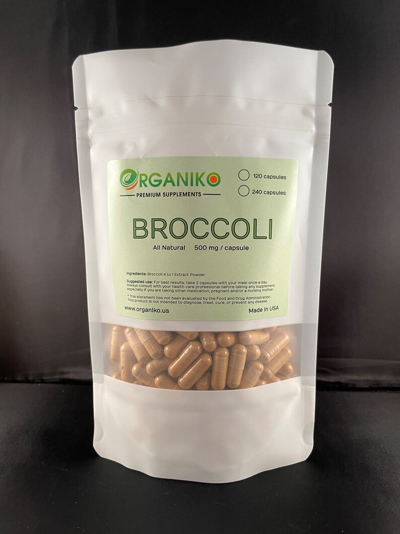 Broccoli Extract -- 500mg Capsules - Etsy