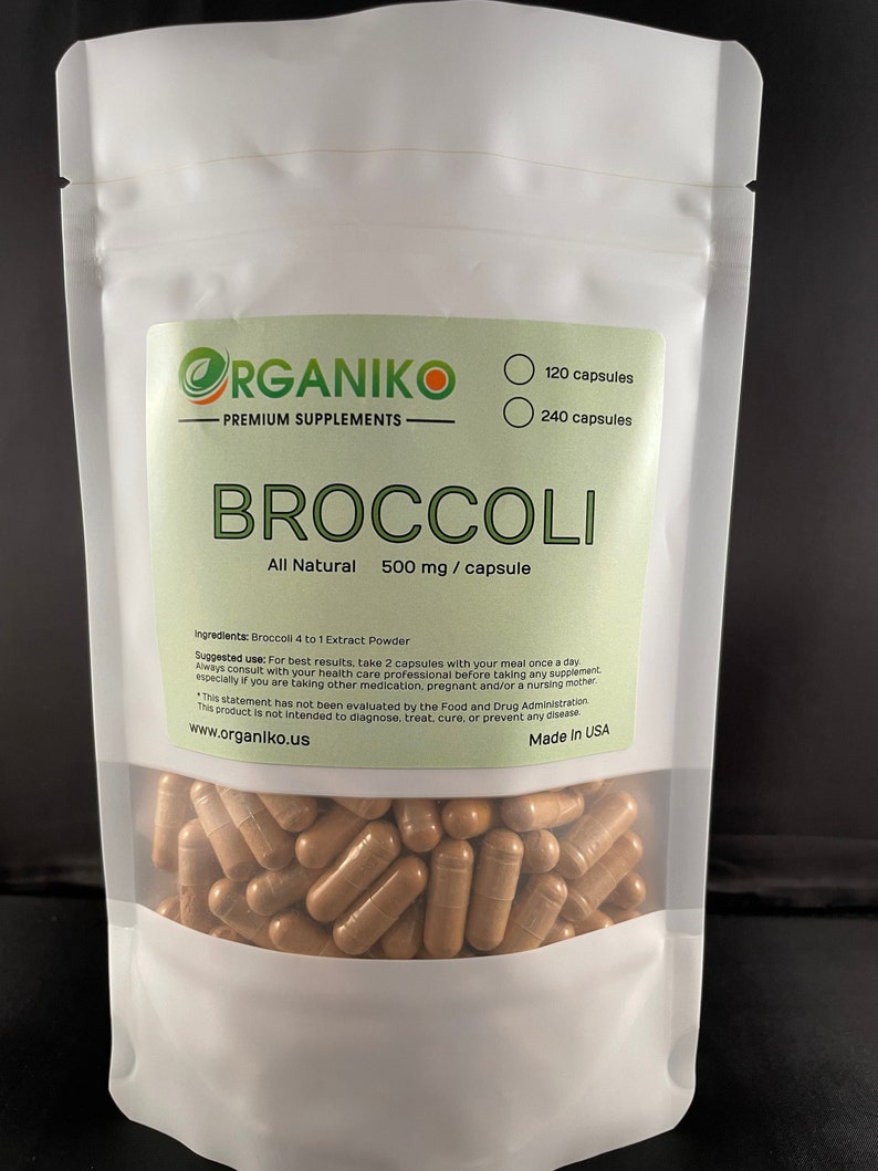 Broccoli Extract -- 500mg Capsules - Etsy