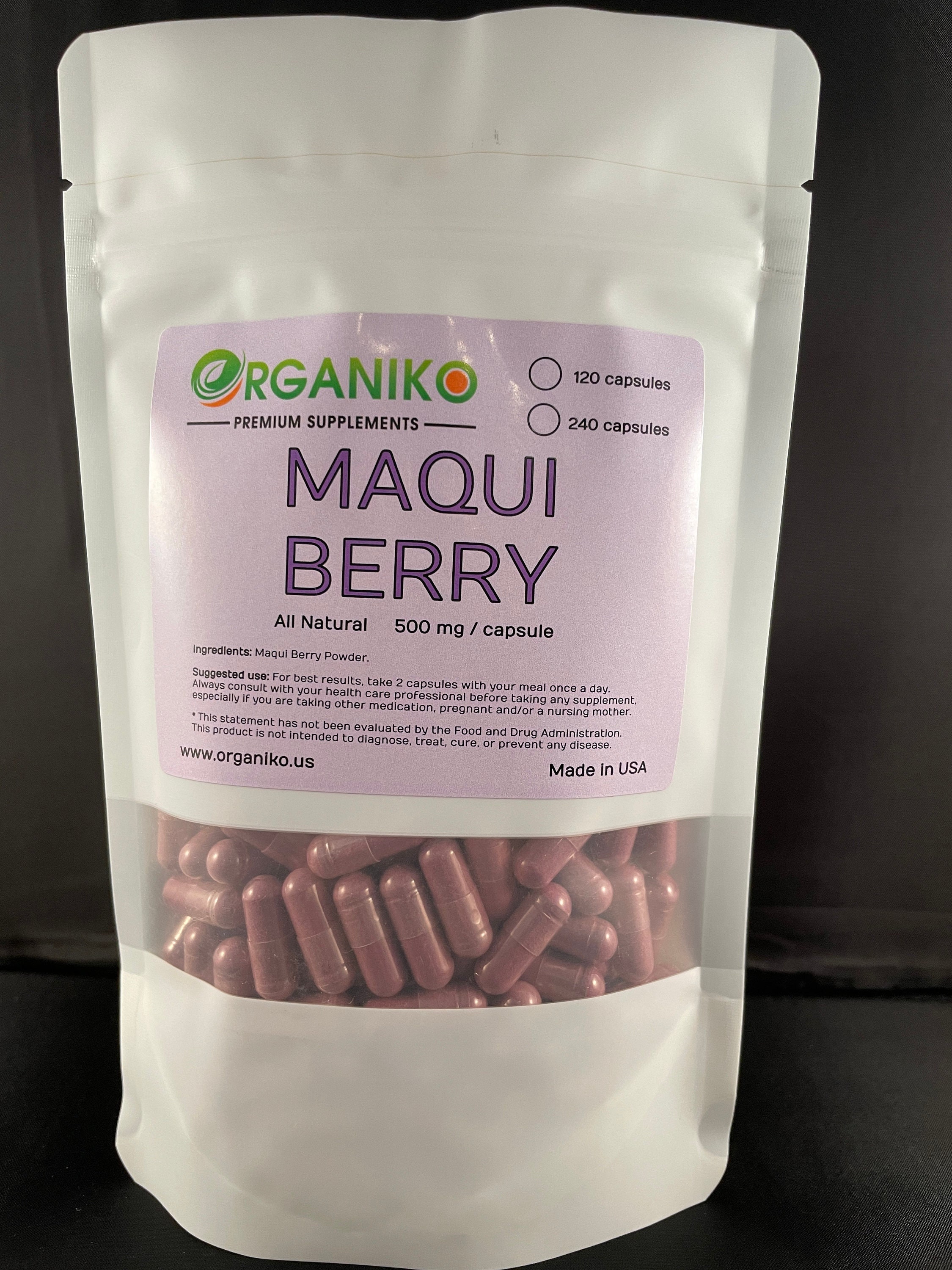 Maqui Berry -- 500mg Capsules - Etsy