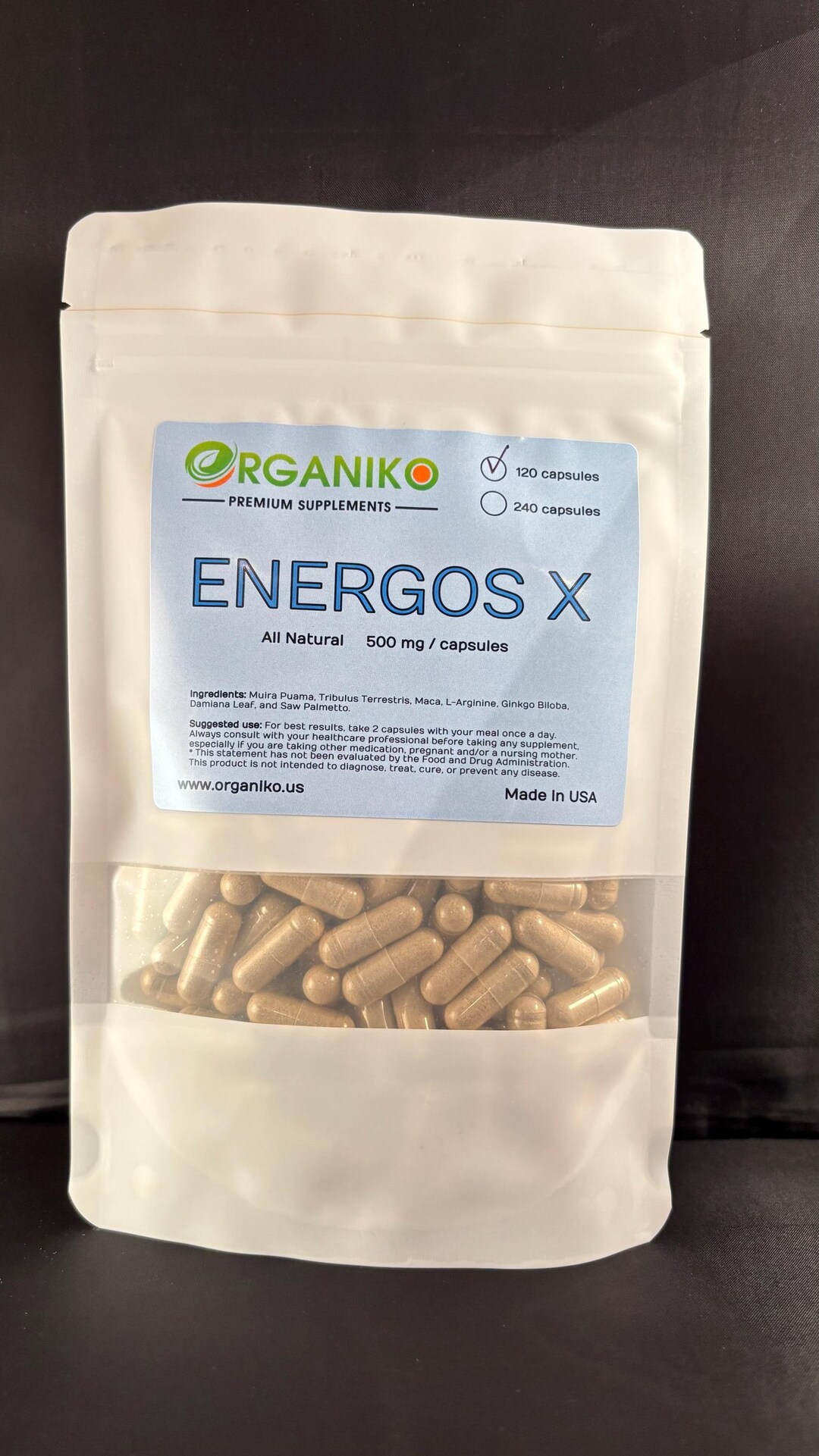 Energos X -- 500mg Capsules - Etsy