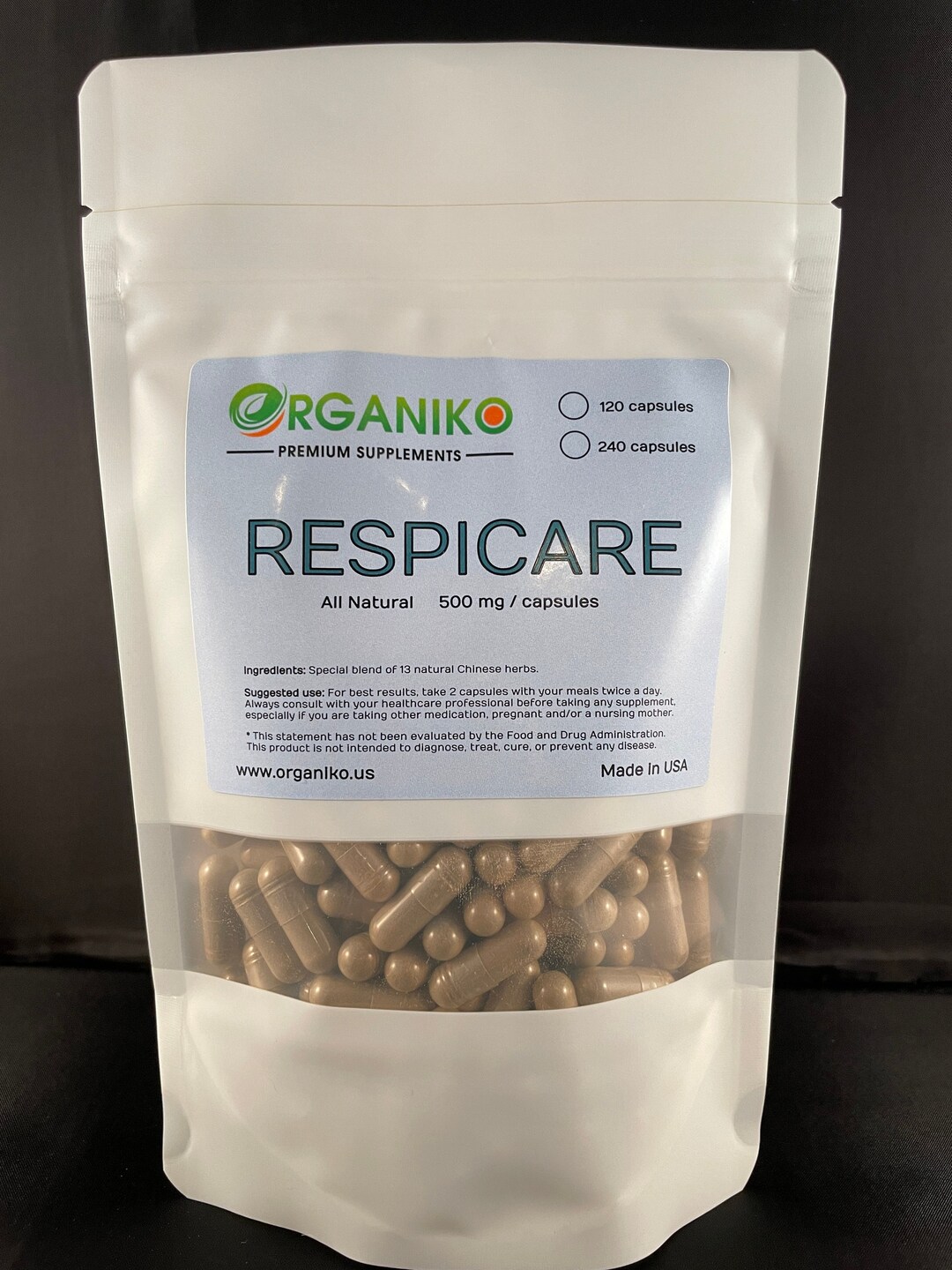 Respicare -- 500mg Capsules - Etsy