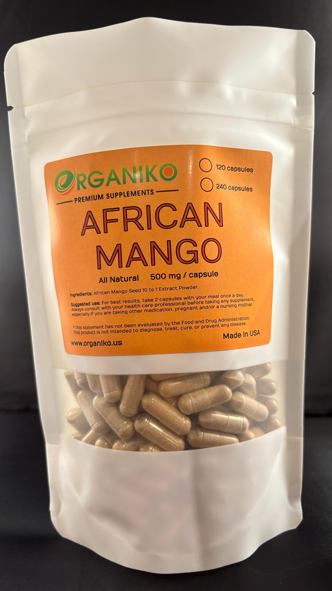 African Mango -- 500mg Capsules - Etsy