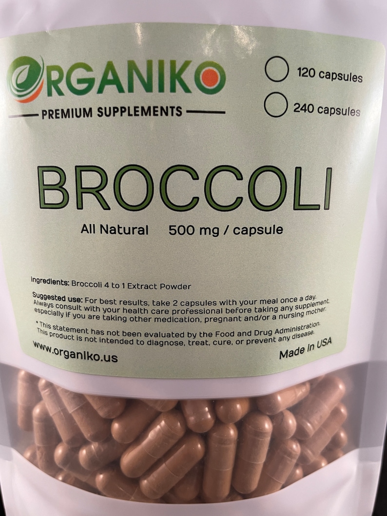 Broccoli Extract -- 500mg Capsules - Etsy