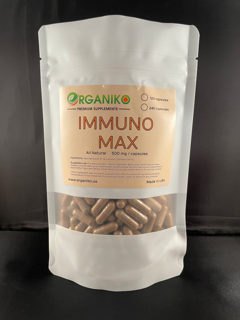 Immuno Max -- 500mg Capsules - Etsy