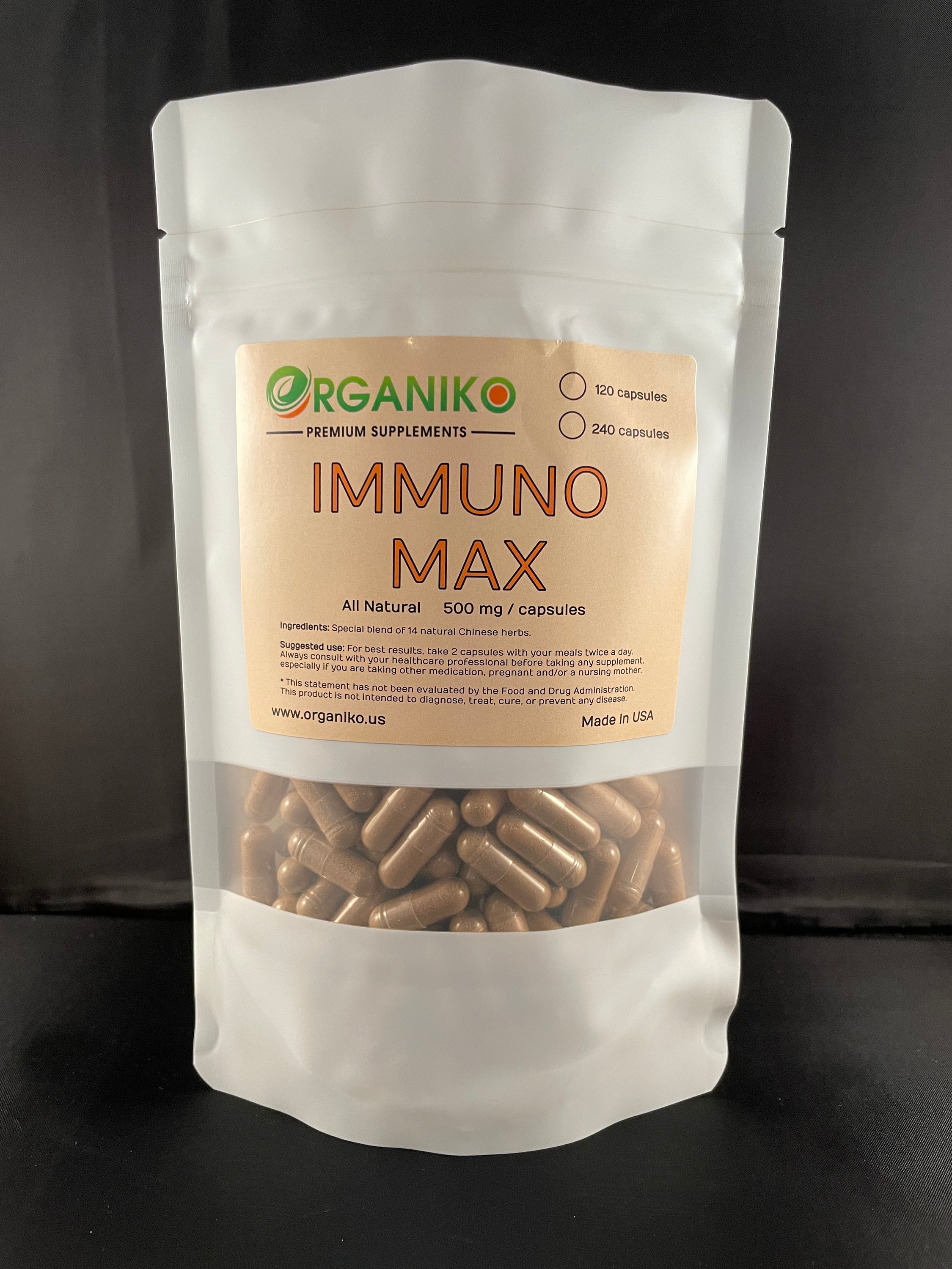Immuno Max -- 500mg Capsules - Etsy