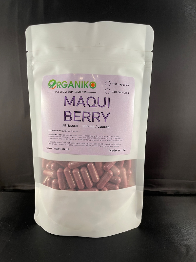 Maqui Berry -- 500mg Capsules - Etsy