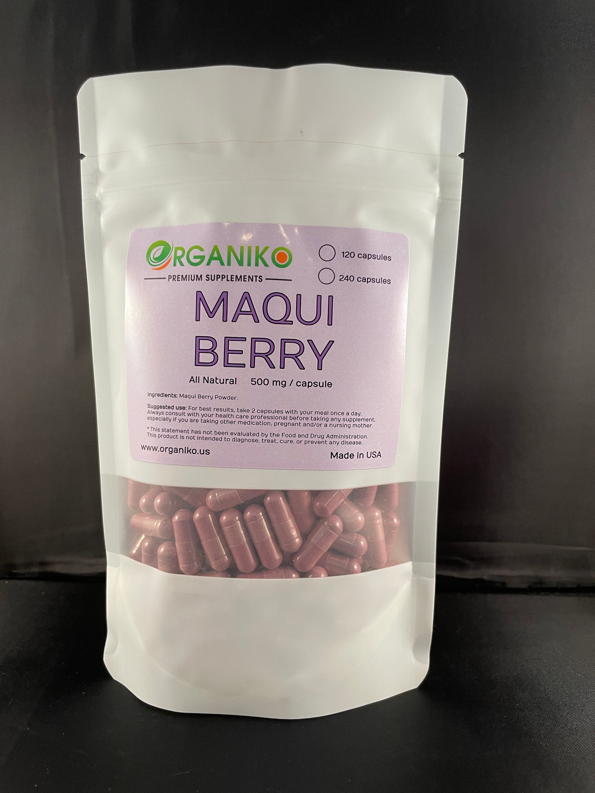 Maqui Berry -- 500mg Capsules - Etsy
