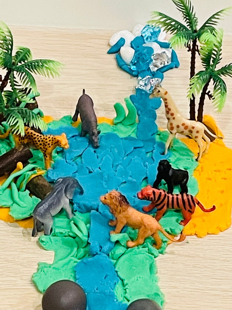 Zoo Animal Play Dough Kit Stem Toy Sensory Bin - Etsy