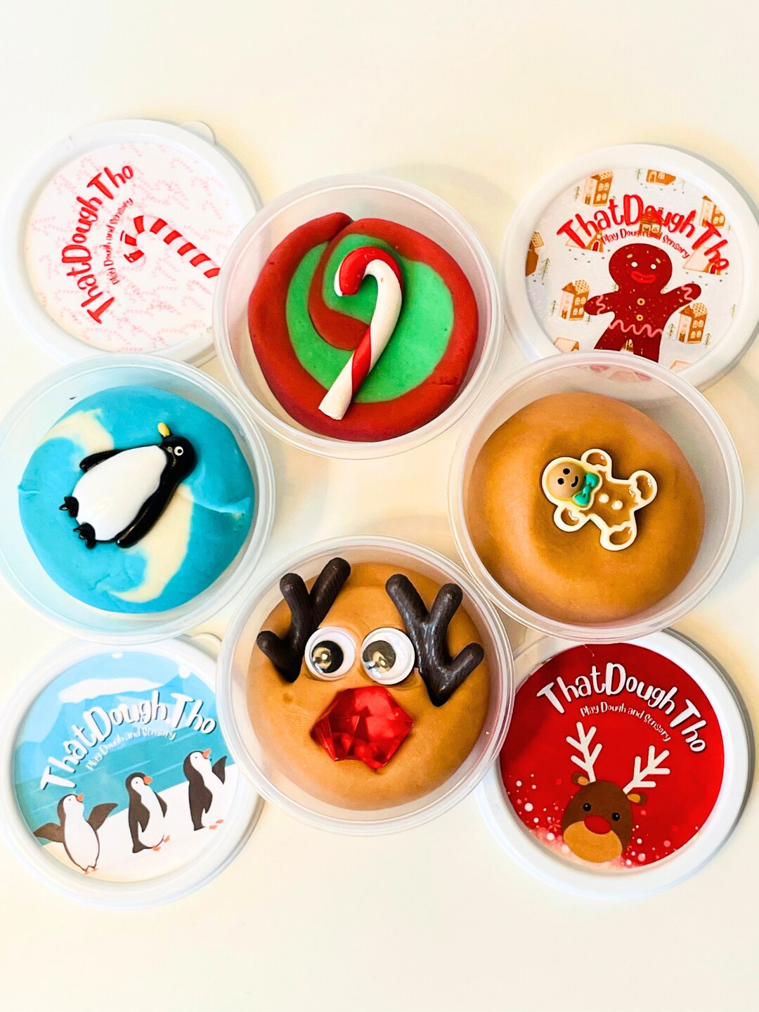 Elf Size Play Dough Cups Preschool Stocking Stuffers Elf - Etsy