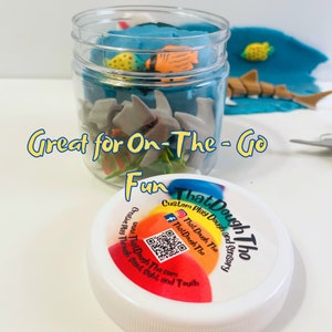 Sharks of the Ocean Play Dough Jar| Educational Gift for Kids - Etsy