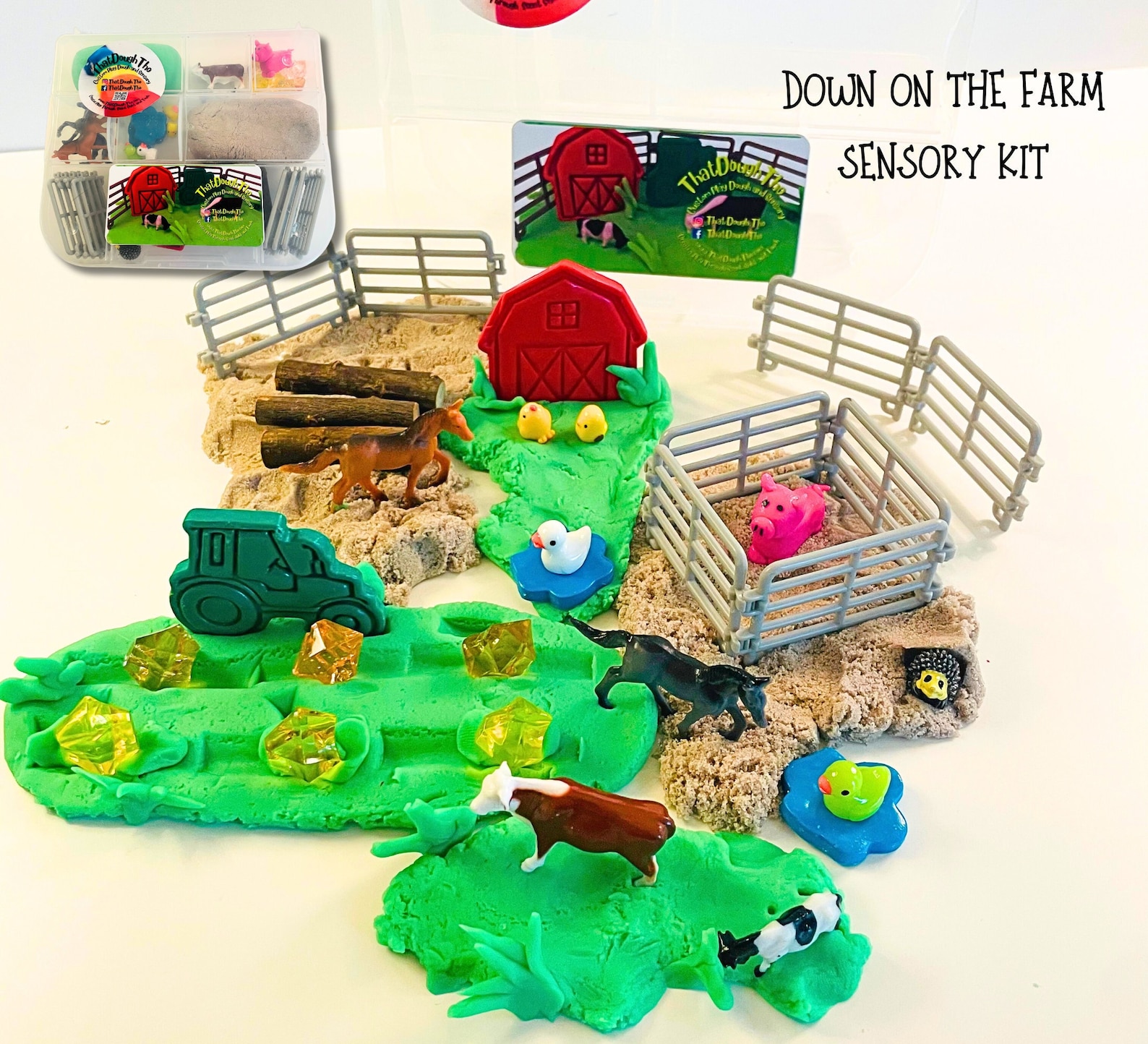 Farm Sensory Kit Barn Yard Play Set Farm Animal Sensory Bin - Etsy