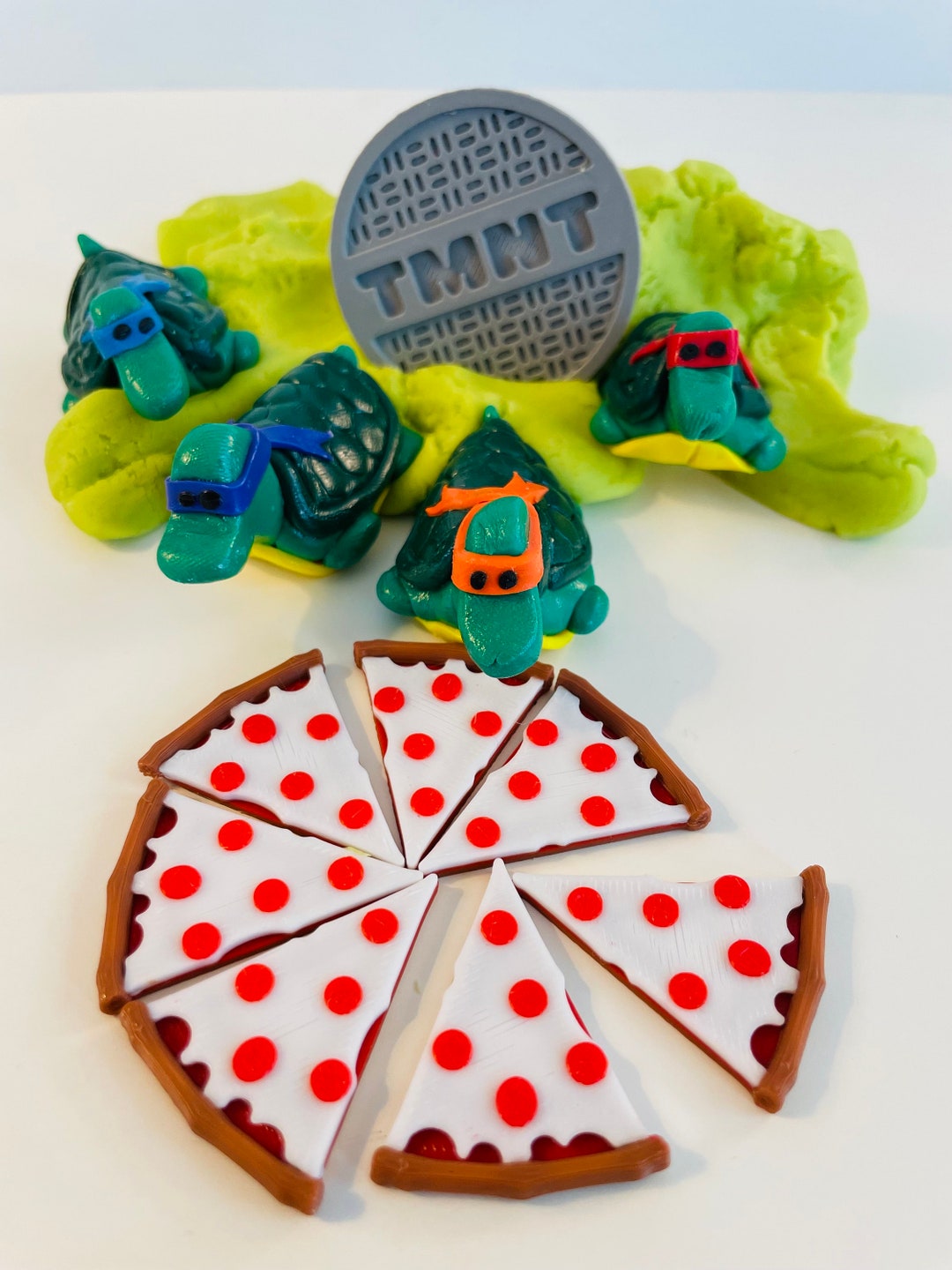 TMNT Party Favors Ninja Turtle Inspired Play Dough Jars Ninja Turtle ...