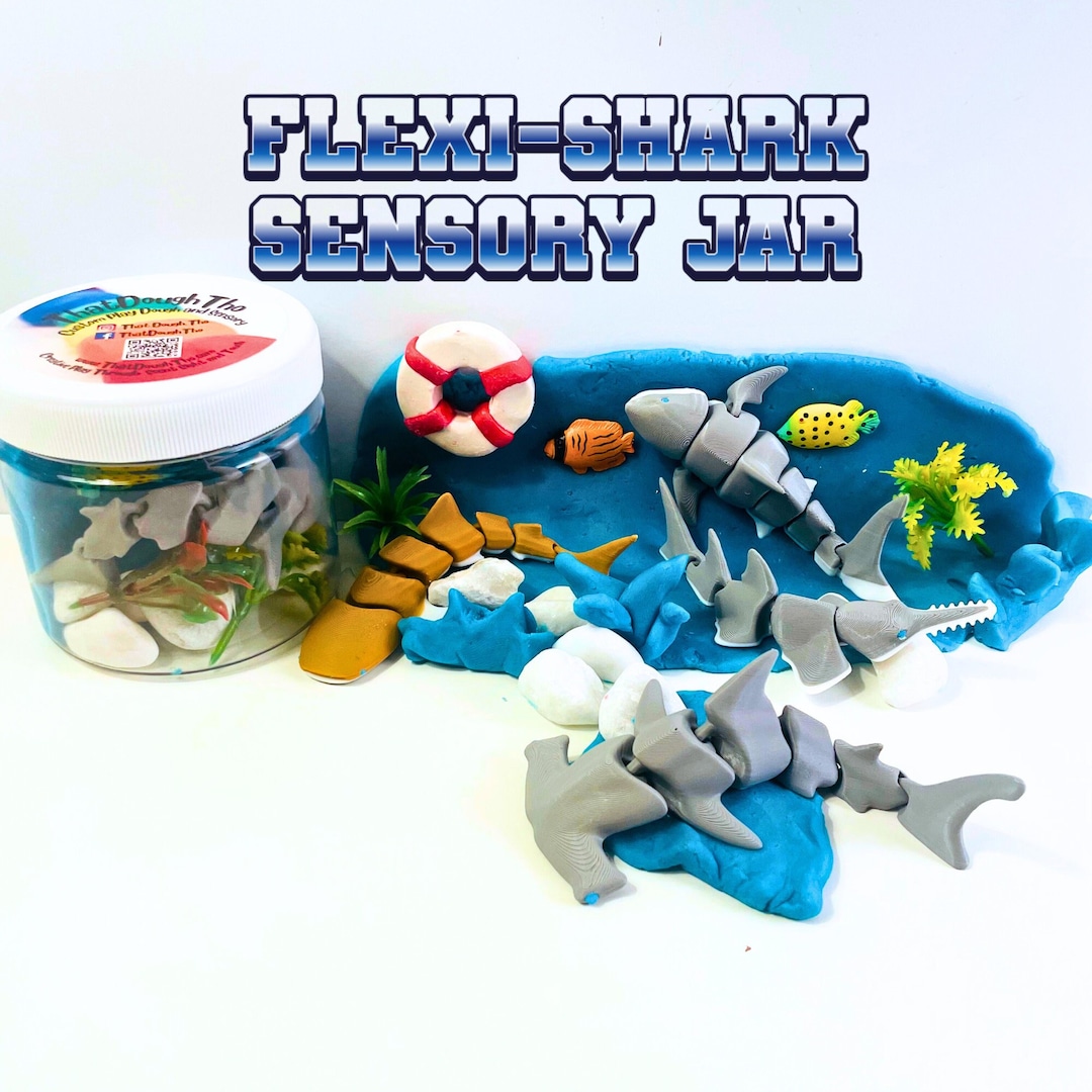 Sharks of the Ocean Play Dough Jar| Educational Gift for Kids - Etsy