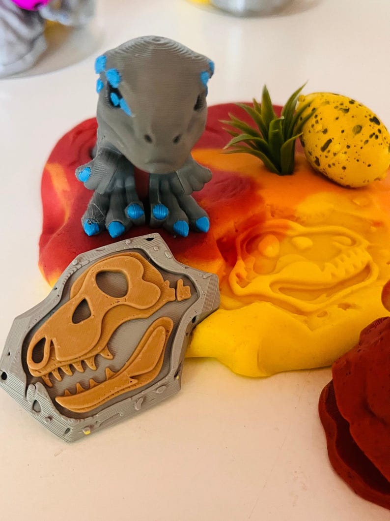 Jurassic Dinosaur Party Favor Play Dough Jar - Etsy