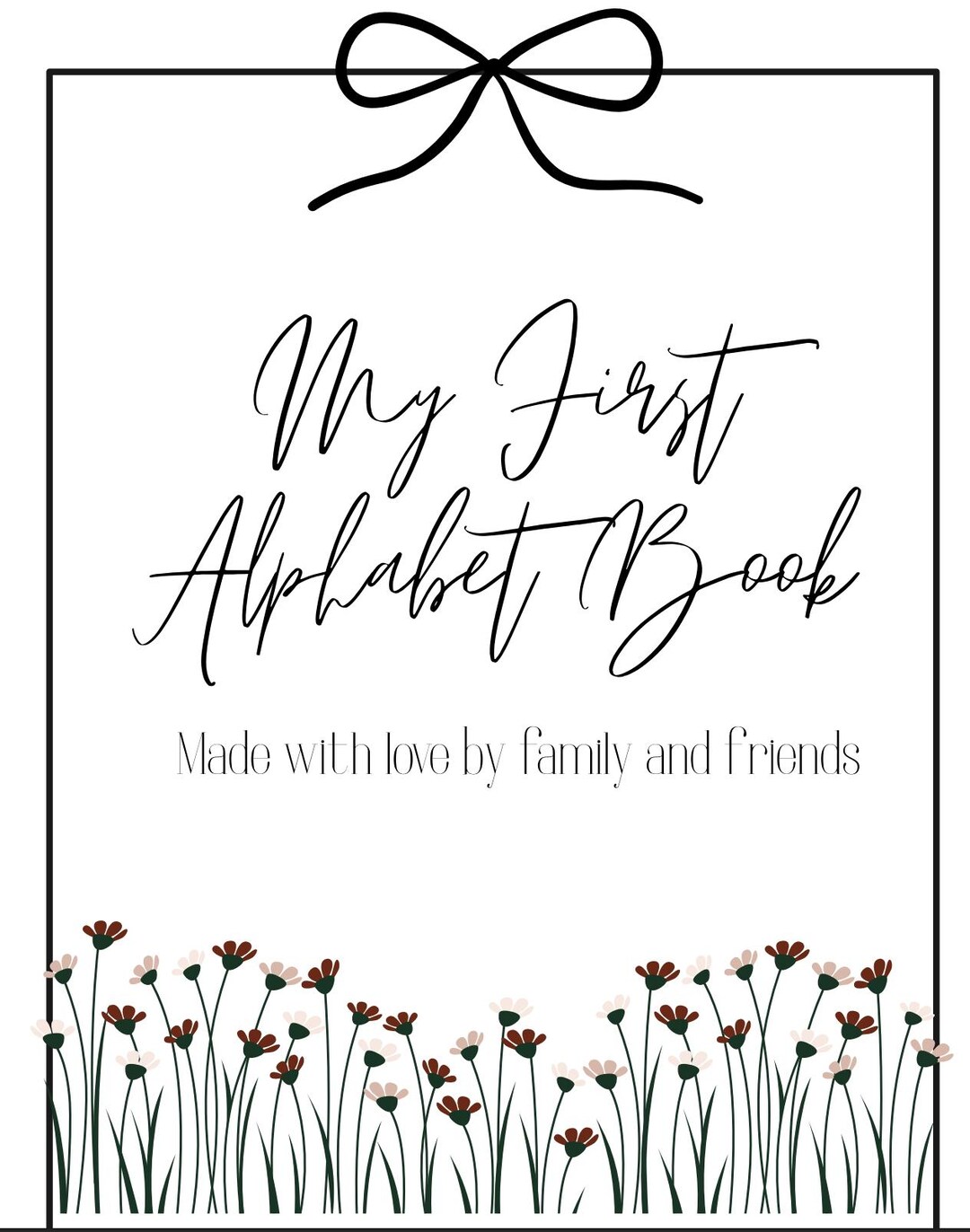 Baby's First Alphabet Book PDF Printable Coloring Book - Etsy