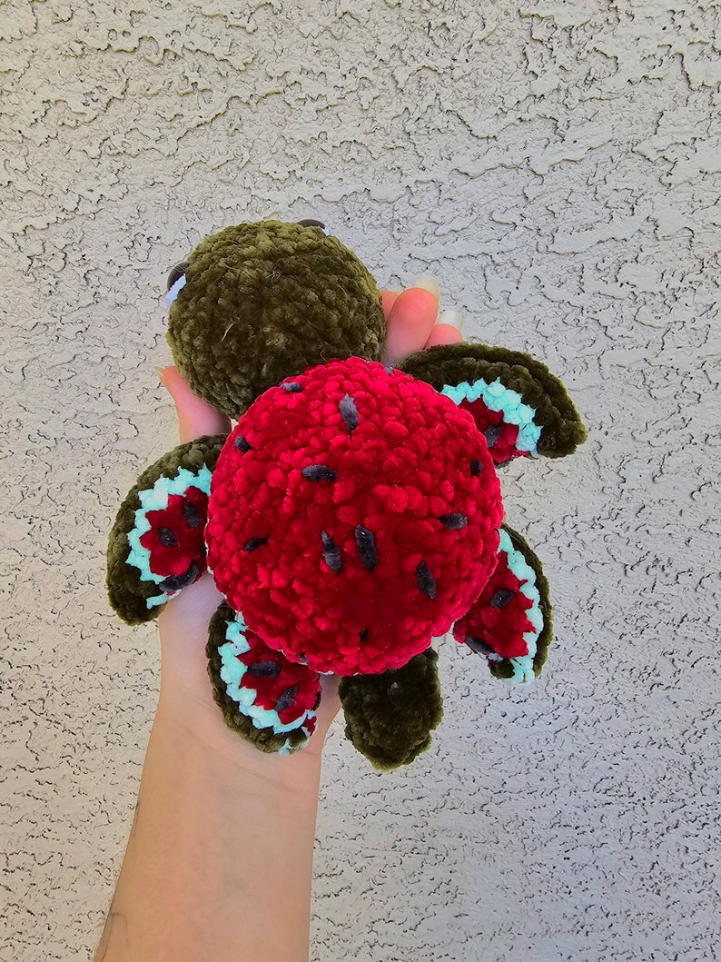 Turtle Food Mashup /special Crochet Plushie/ Unique Fiber Art /handmade ...