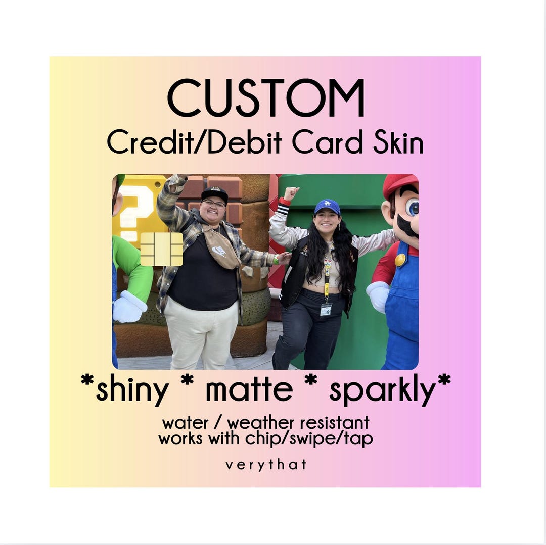 Custom Credit / Debit Card Skin - Etsy