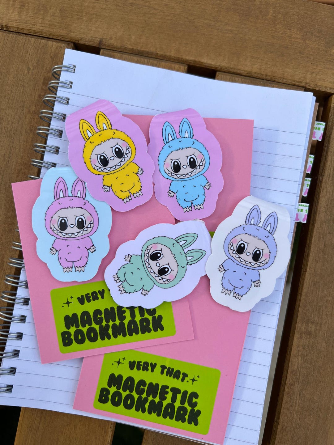 Labubu Magnetic Bookmark - Etsy