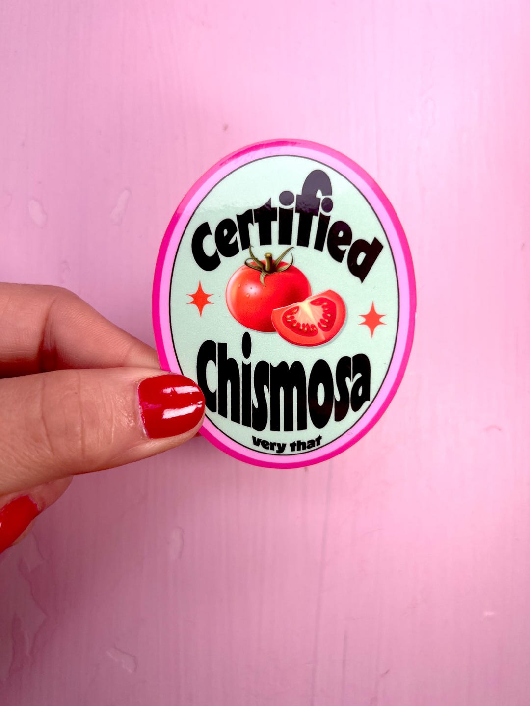 Certified Chismosa Produce Sticker - Etsy