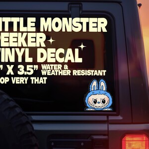 Labubu Peeker | Little Monster Vinyl | Car Window Decal |adhesive Truck ...