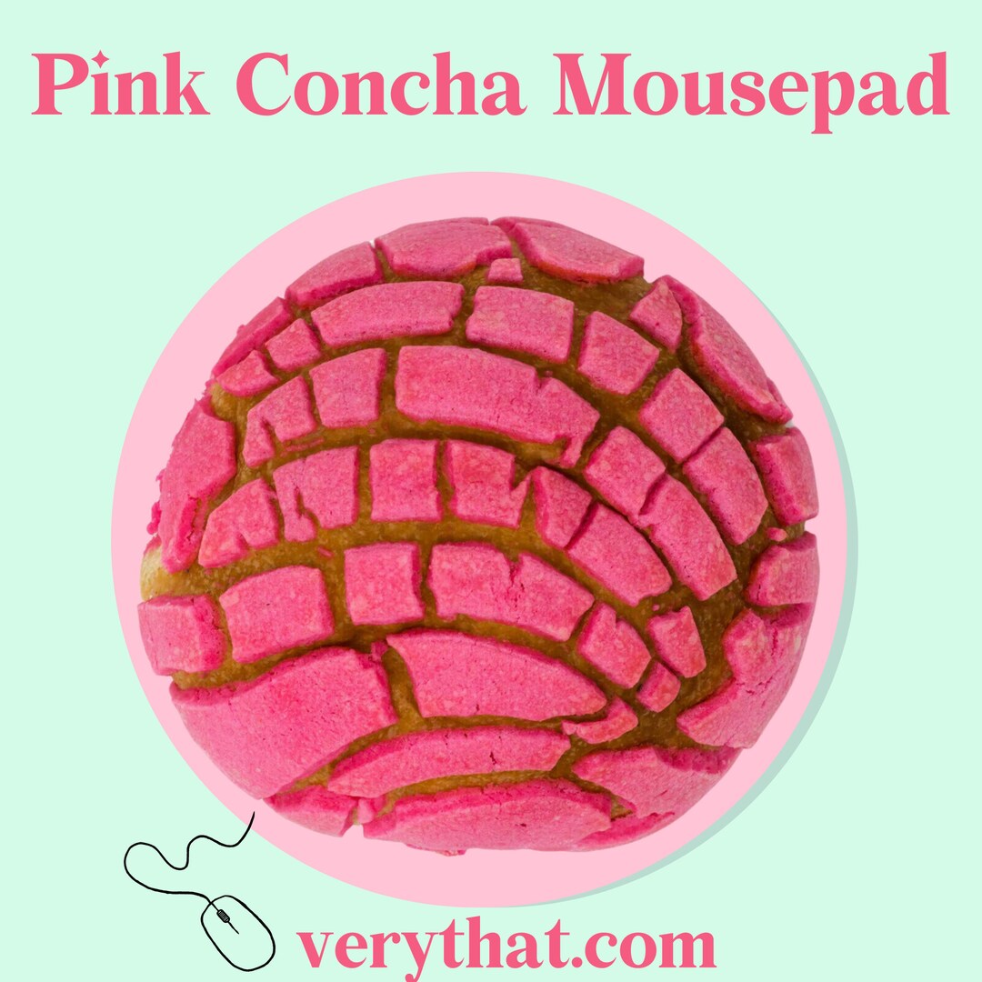 Pink Concha Mousepad | Latina Stationery | - Etsy
