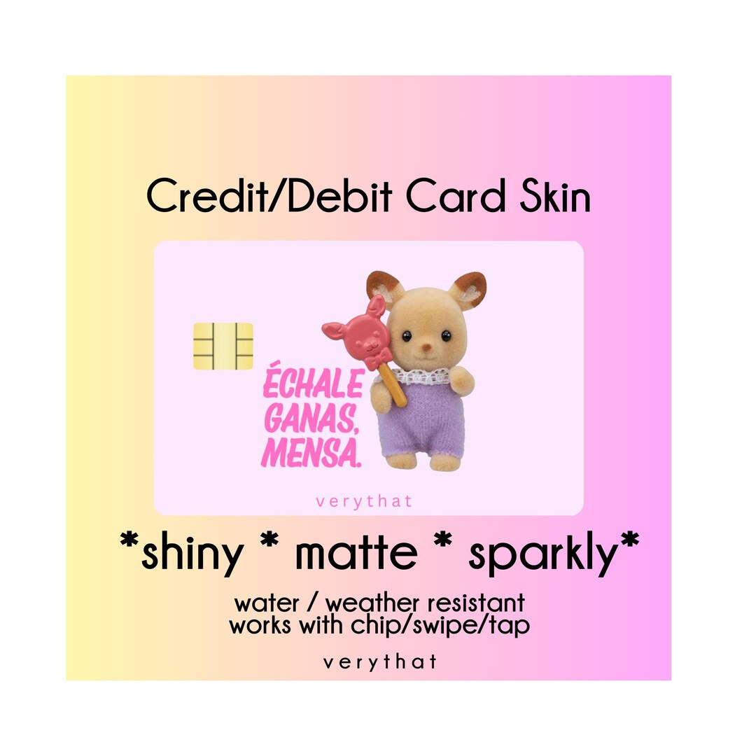 Echale Ganas Mensa Credit / Debit Card Skin - Etsy