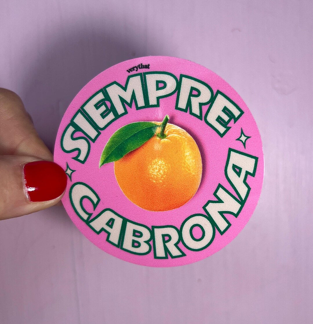 Siempre Cabrona Produce Sticker - Etsy