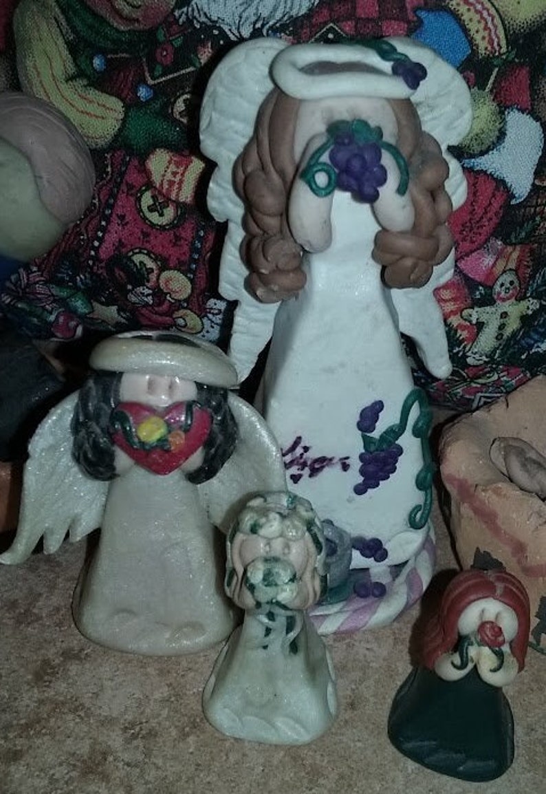 Gin's Creations Angel: Handmade Angel Figurines Made From Polymer Clay ...