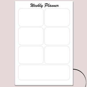 Weekly Planner PDF Printable A4 Size Planner Weekly - Etsy