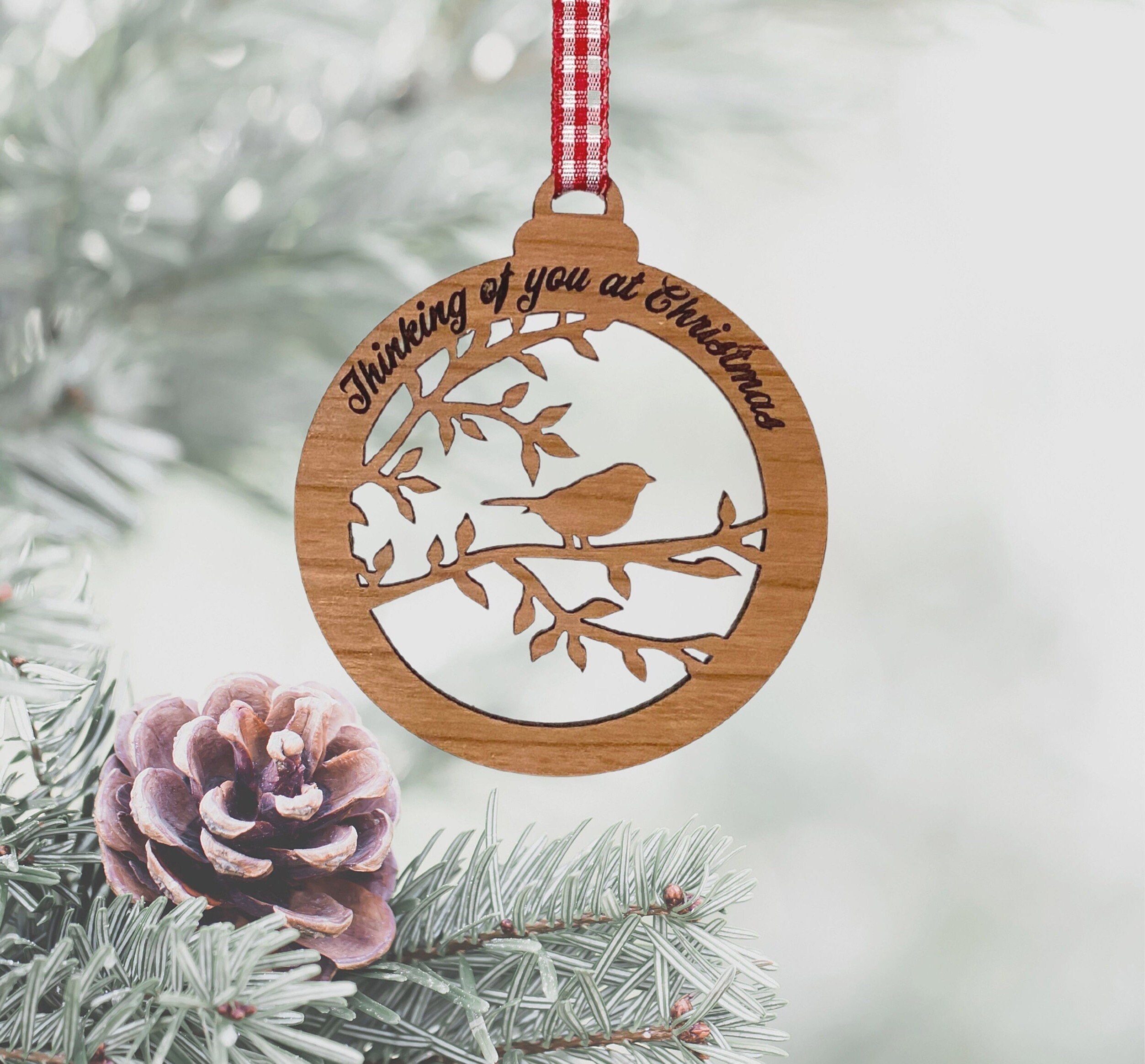 Robin Christmas Ornament File for Laser Cutting Tree - Etsy
