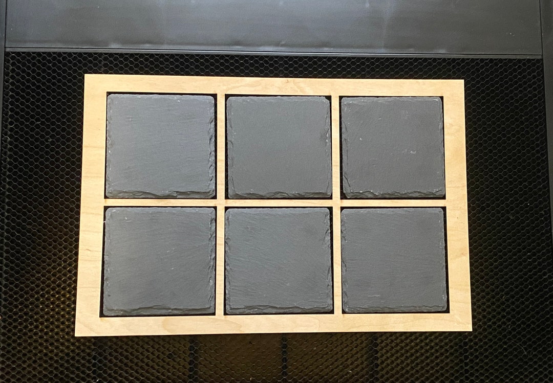 Square Coaster Jig Svg, 4 Inch Coaster Jig, Glowforge Ready, Laser Cut ...
