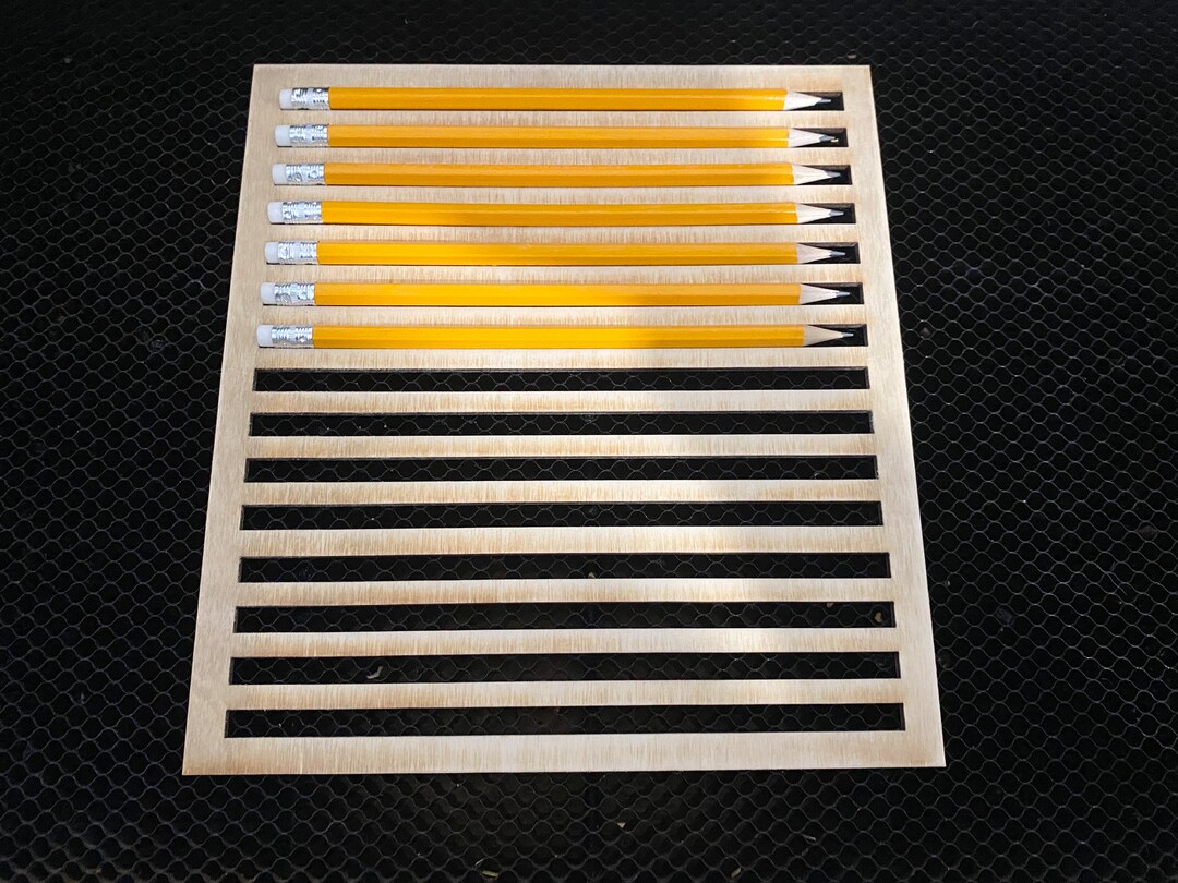 Pencil Jig SVG File for Digital Download, Engraving Names on to Pencil ...