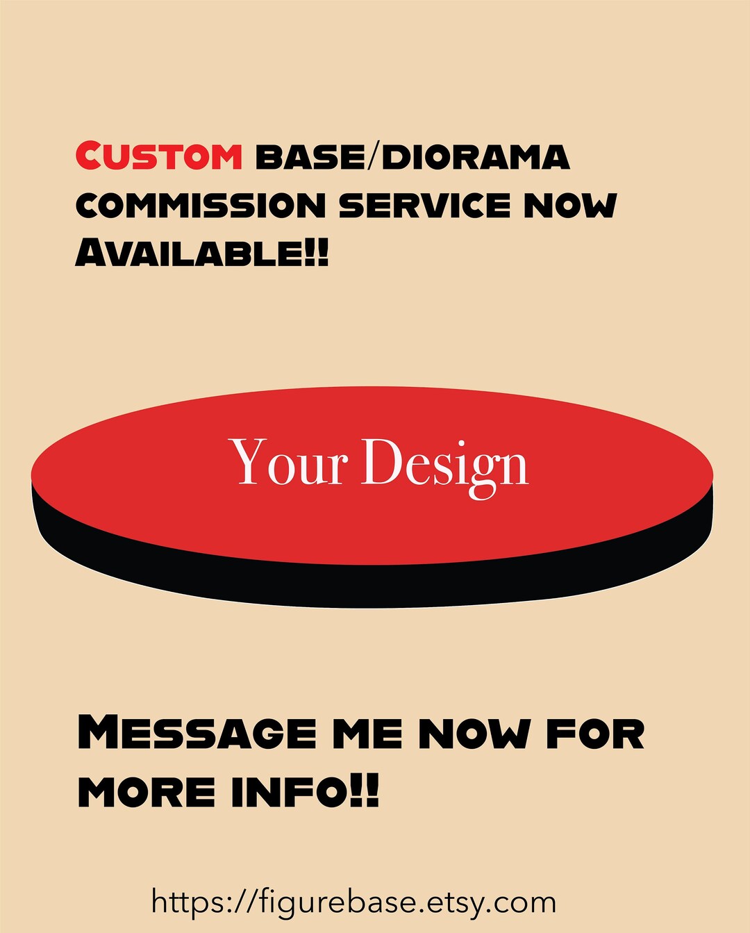 Custom Diorama/platform/figure Base - Etsy