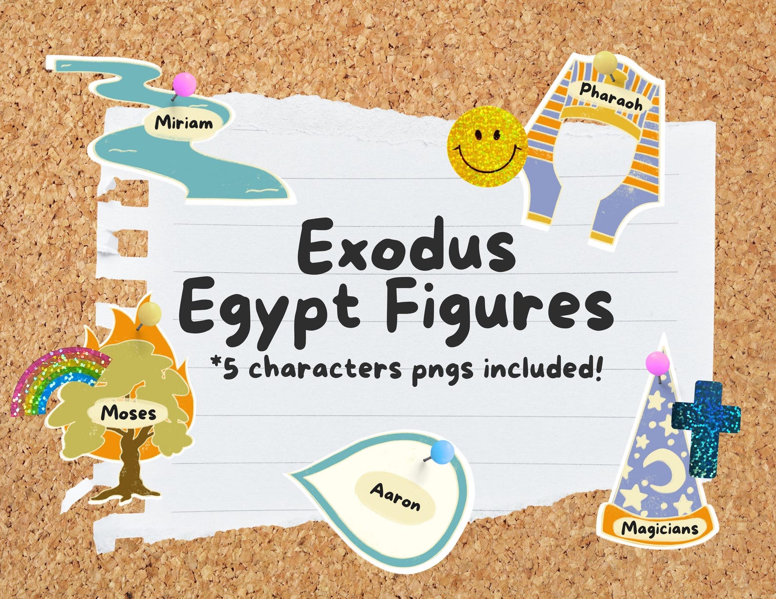 Exodus Egypt Characters | Sunday School Craft Project | Digital ...