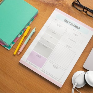 Printable Daily to Do List, Planner, Goals of the Day Water Reminder - Etsy