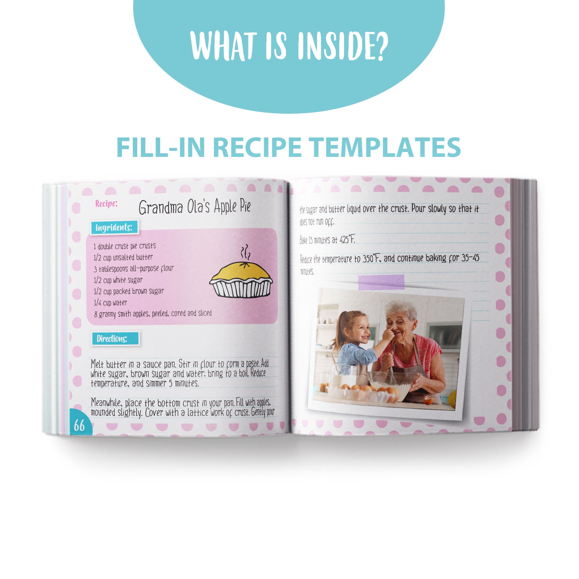 Personalized Keepsake Cookbook With Photo, Unique Cooking Gift for ...