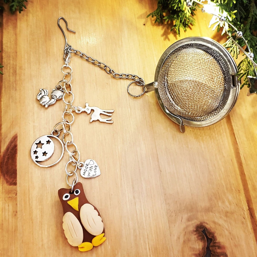 Tea Infuser Tea Ball Owl Fox Doe Moon Star Heart in Fimo - Etsy