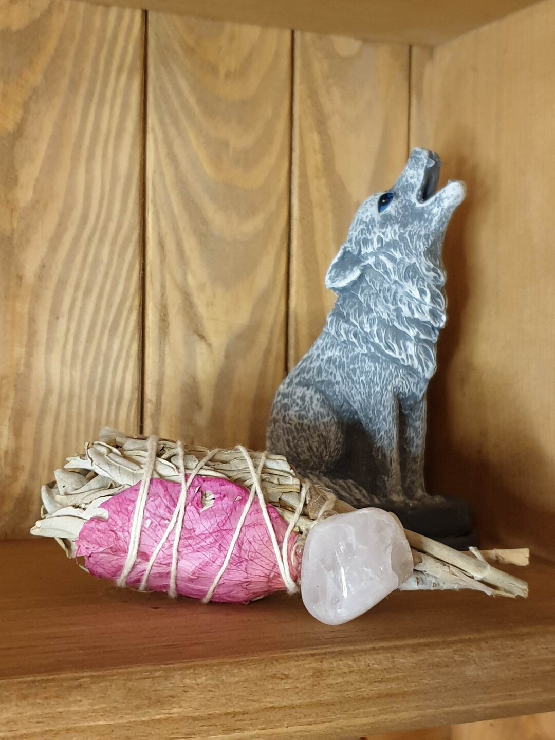 Smudge Fumigation Stick Love Spirit White Sage Rose Quartz - Etsy