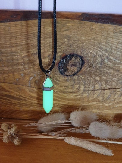Glow in the Dark Fluorescent Pendulum Pendant Necklace - Etsy