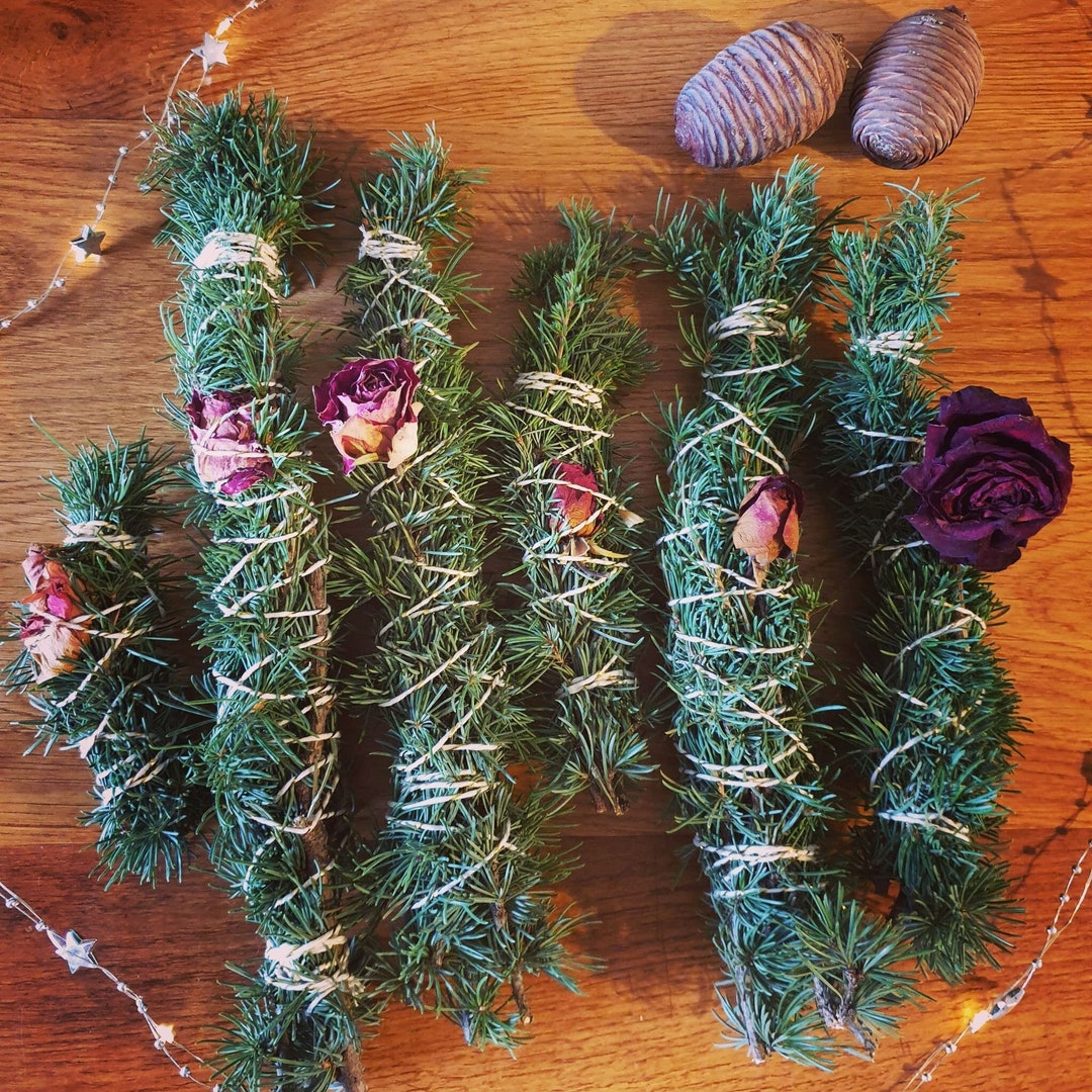 Smudge Fumigation Stick Plants Rose Cedar - Etsy